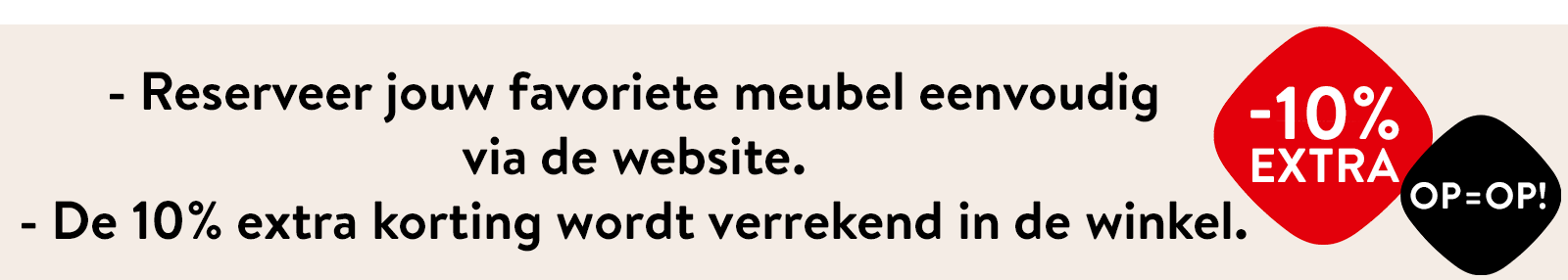 Outlet meubelen en showroommodellen | Profijt Meubel